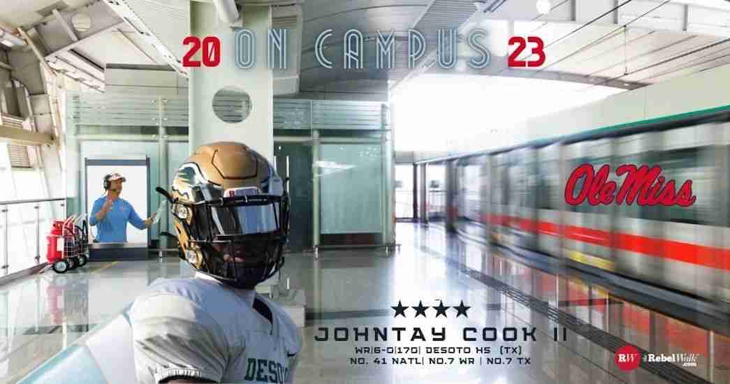 Four-star wide receiver Johntay Cook II scheduled to visit Ole Miss ...