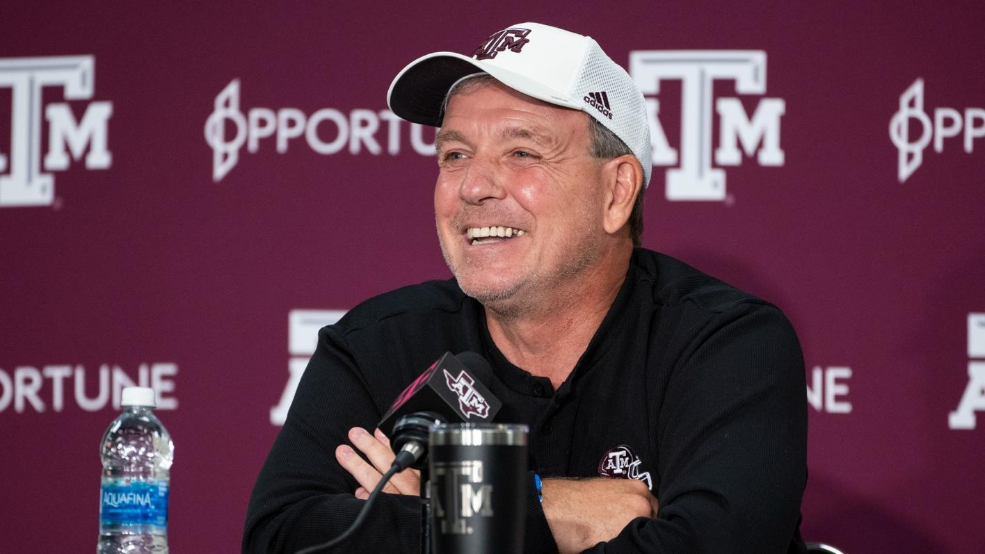 Texas A&M Head Coach Jimbo Fisher Discusses Playing No. 10 Ole Miss ...