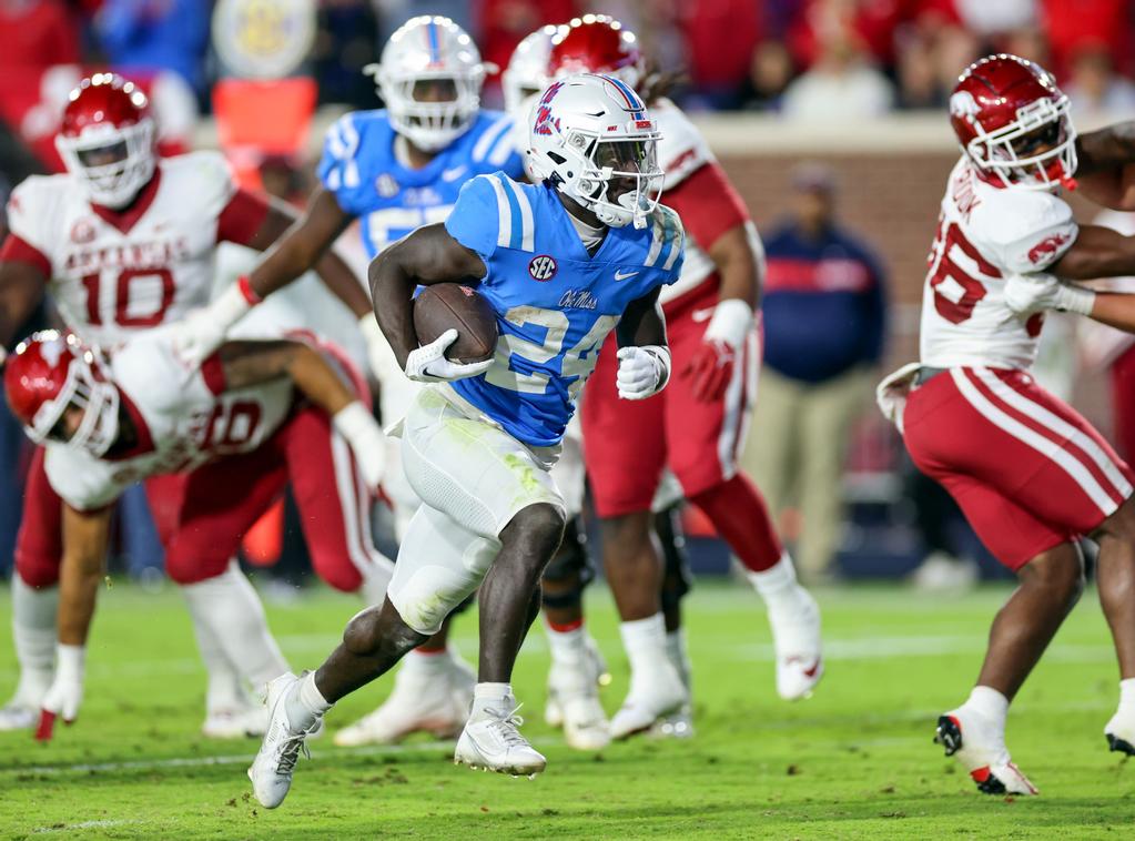 'Super shifty' Ole Miss RB Ulysses Bentley IV is complementing Quinshon ...