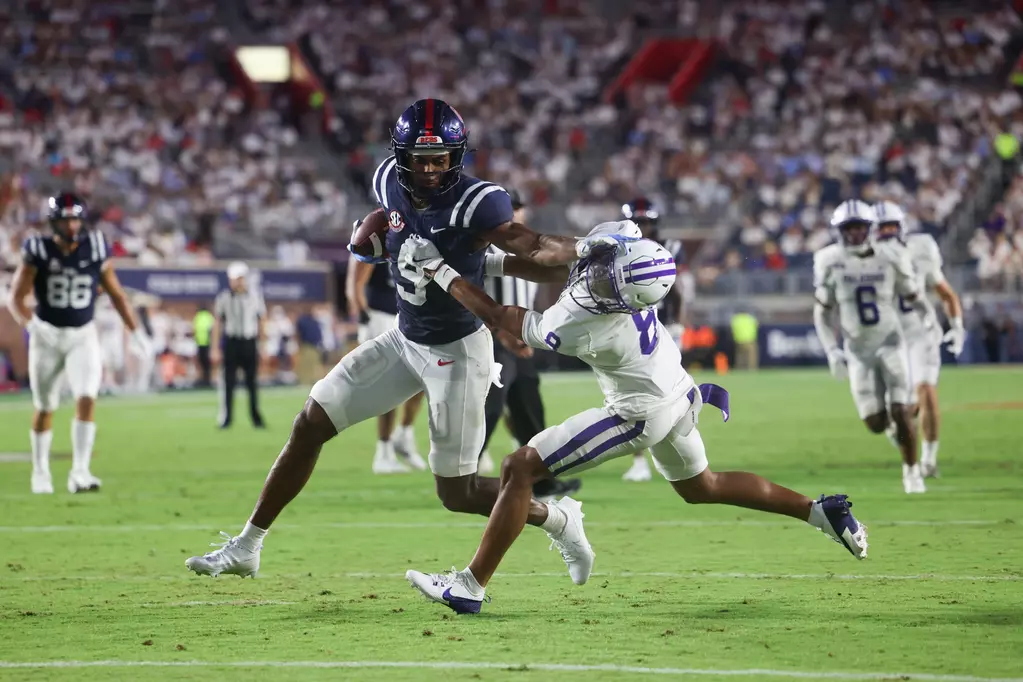 Ole Miss wide receiver Tre Harris talks about win over Furman: 'I am ...