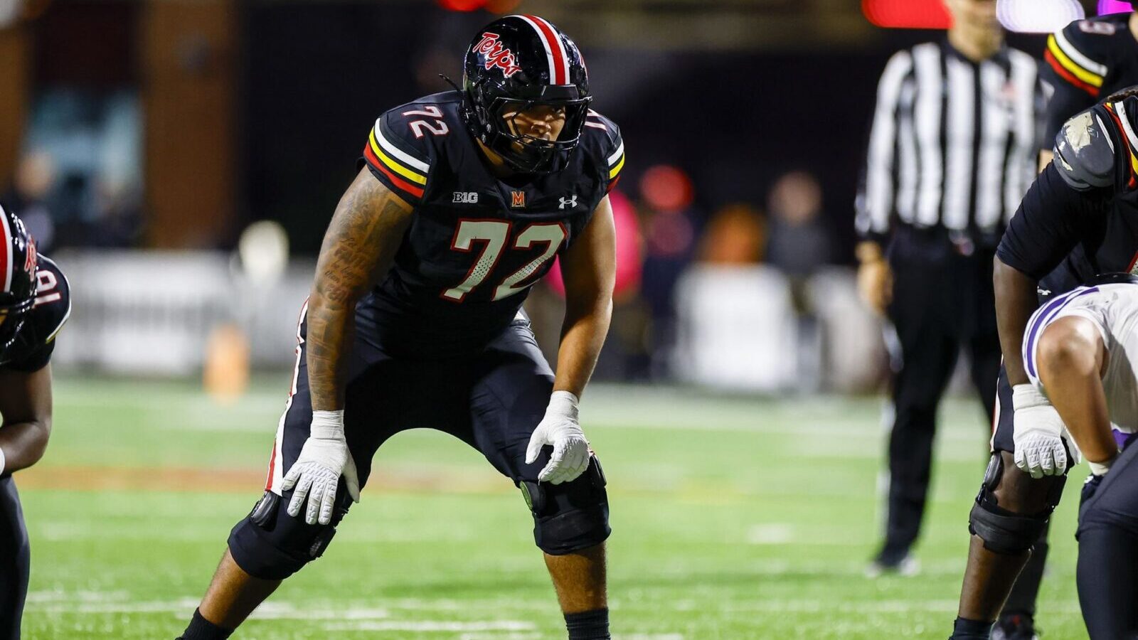 Maryland transfer offensive tackle Terez Davis commits to Lane Kiffin ...