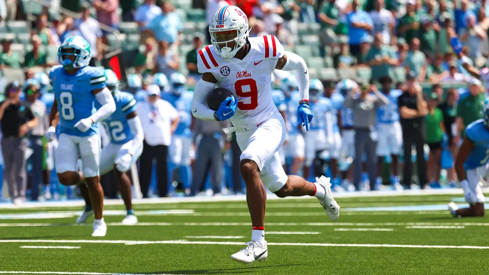 The Los Angeles Chargers Select Ole Miss WR Tre Harris in Second Round ...