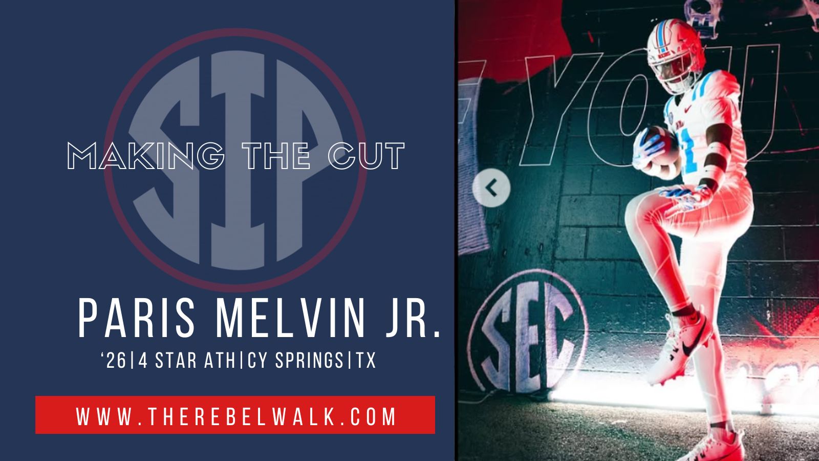 Two-Way Texas Talent Paris Melvin Jr. Has Ole Miss in His Final Four - The Rebel Walk