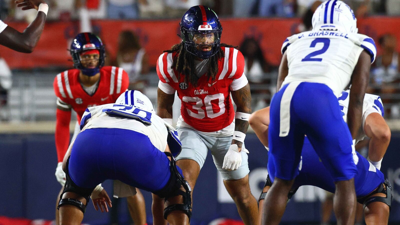 Ole Miss Linebacker Jaden Yates Named SEC Defensive Player of the Week ...