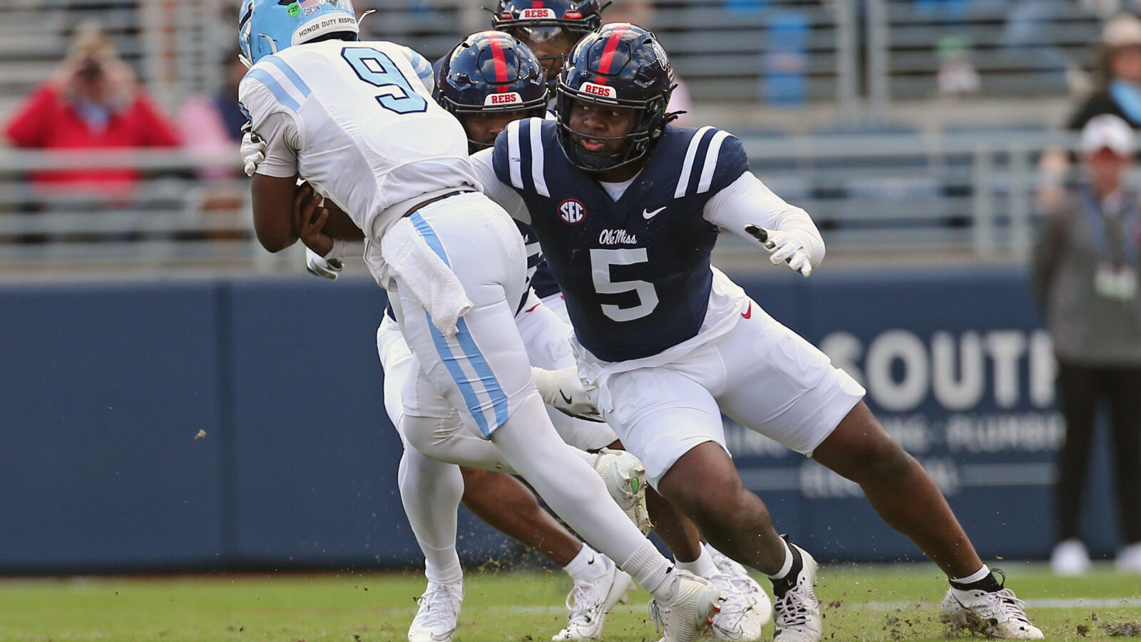 Rebels move up one spot in Associated Press Top 25 after 49-0 win over ...
