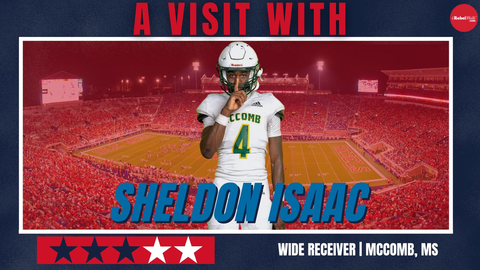 A visit with rising McComb, MS star WR Sheldon Isaac: Rebels out front ...