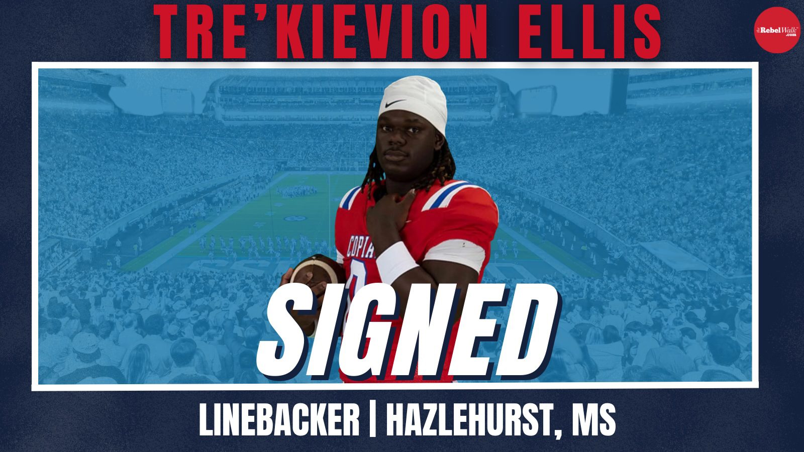 Versatile 2026 Linebacker Tre Ellis from Copiah Academy Signs with Ole ...